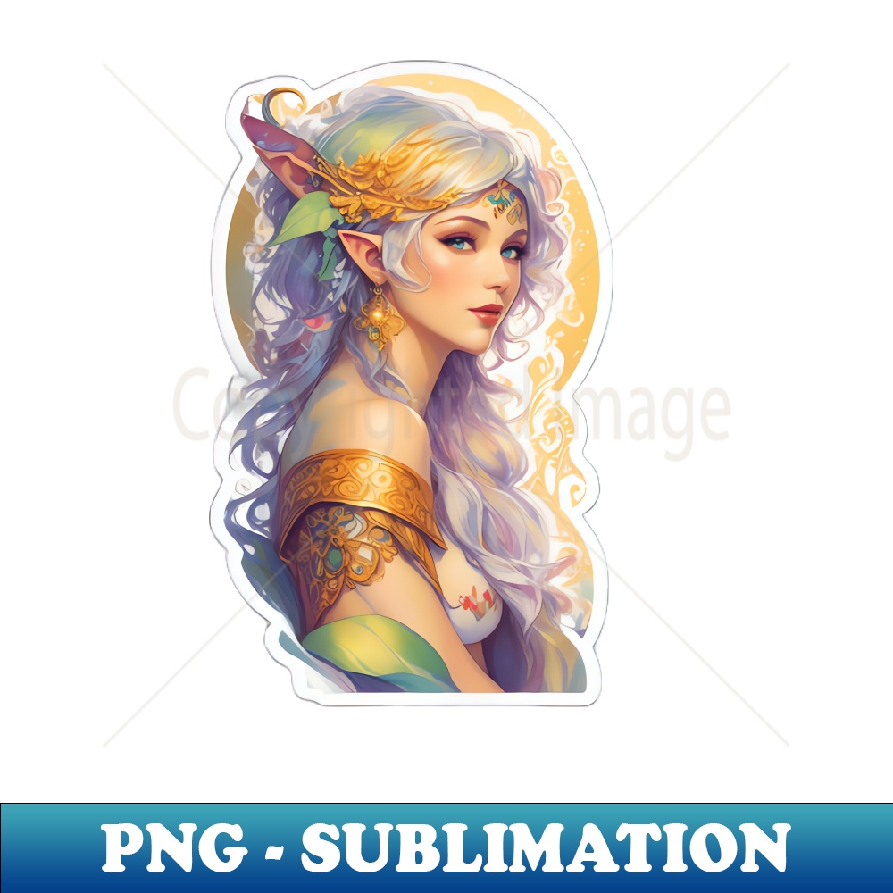 Magical Elf Girl - PNG Transparent Sublimation File - Boost - Inspire Uplift