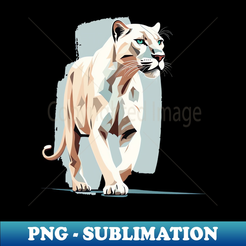 Elegant White Tiger Design - PNG Sublimation Digital Downloa - Inspire ...
