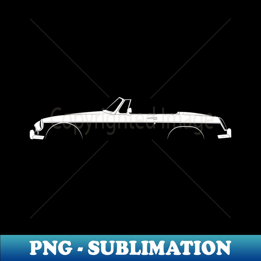 MGB Roadster Silhouette - PNG Transparent Sublimation File - | Inspire ...