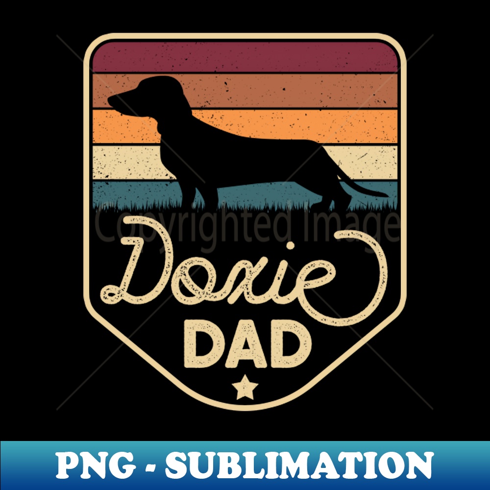 Doxie Dad Fathers Day Sausage Dog Daddy - PNG Sublimation Di - Inspire ...