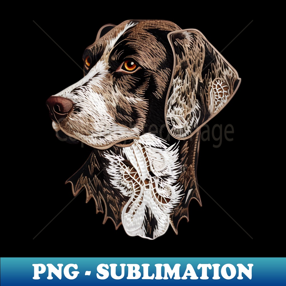 German Shorthaired Pointer Dog Iron on Patch Embroidered - H | Inspire ...