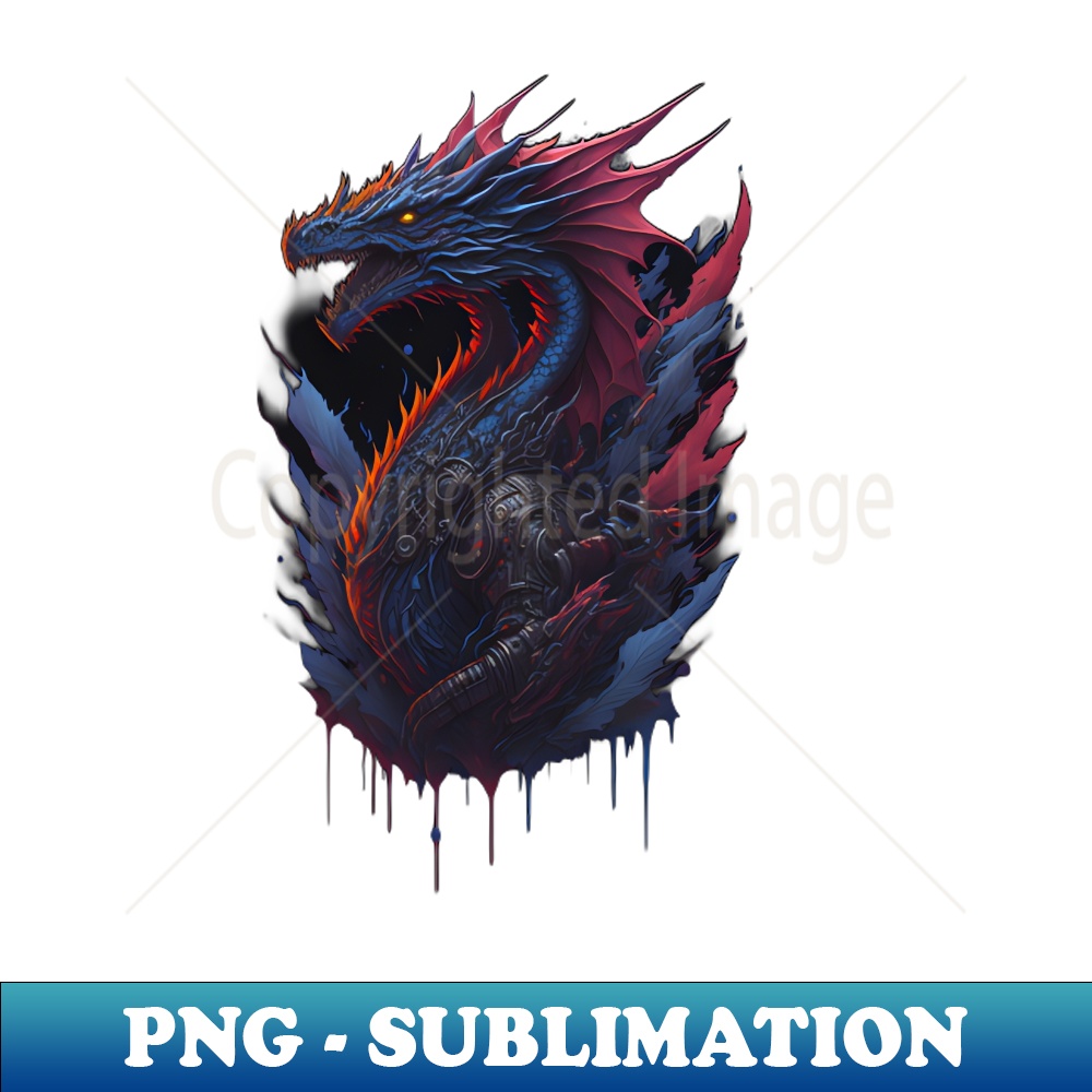 Steampunk Splash Art Dragon - Artistic Sublimation Digital F | Inspire ...