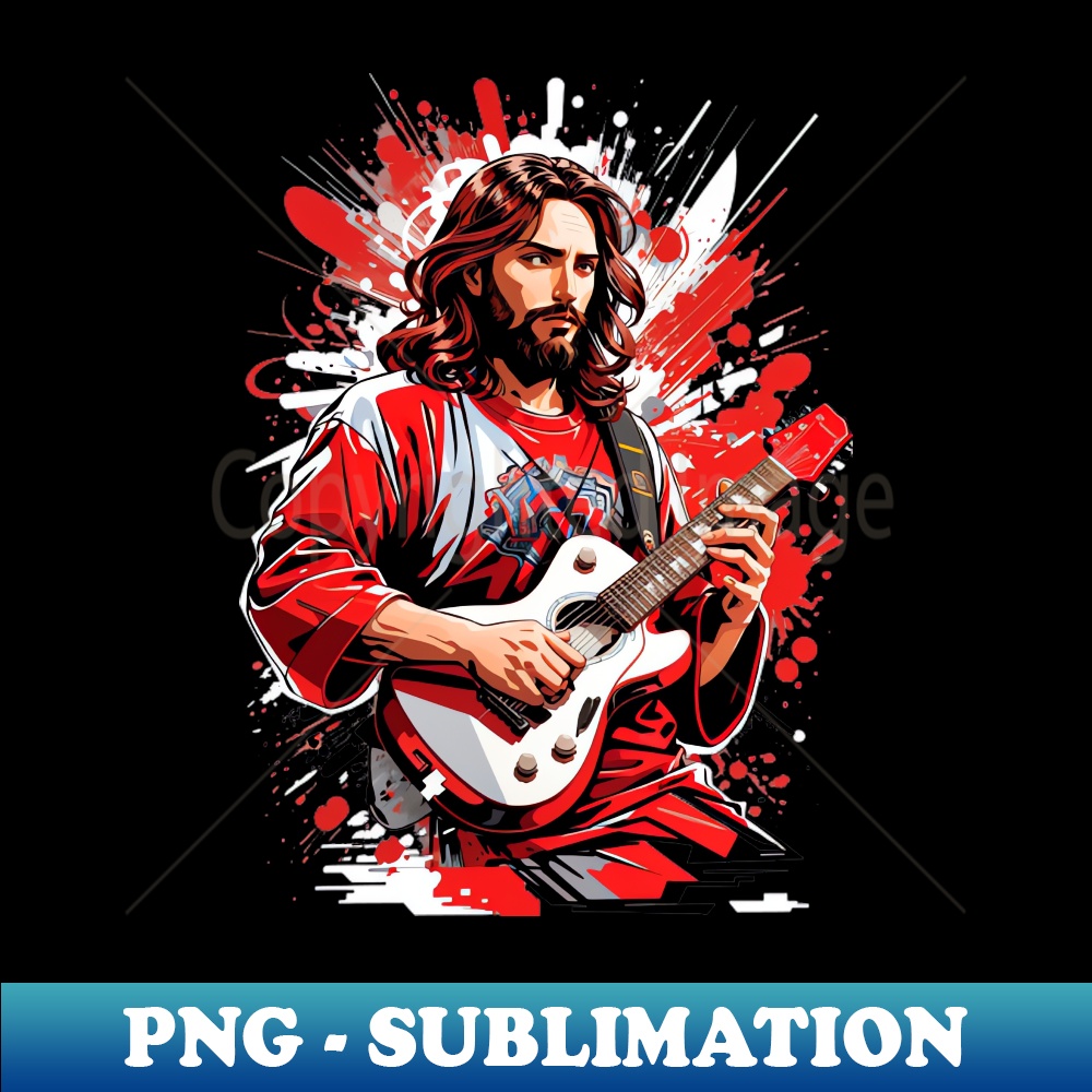 Rock Collection - Jesus - PNG Transparent Sublimation Design | Inspire ...