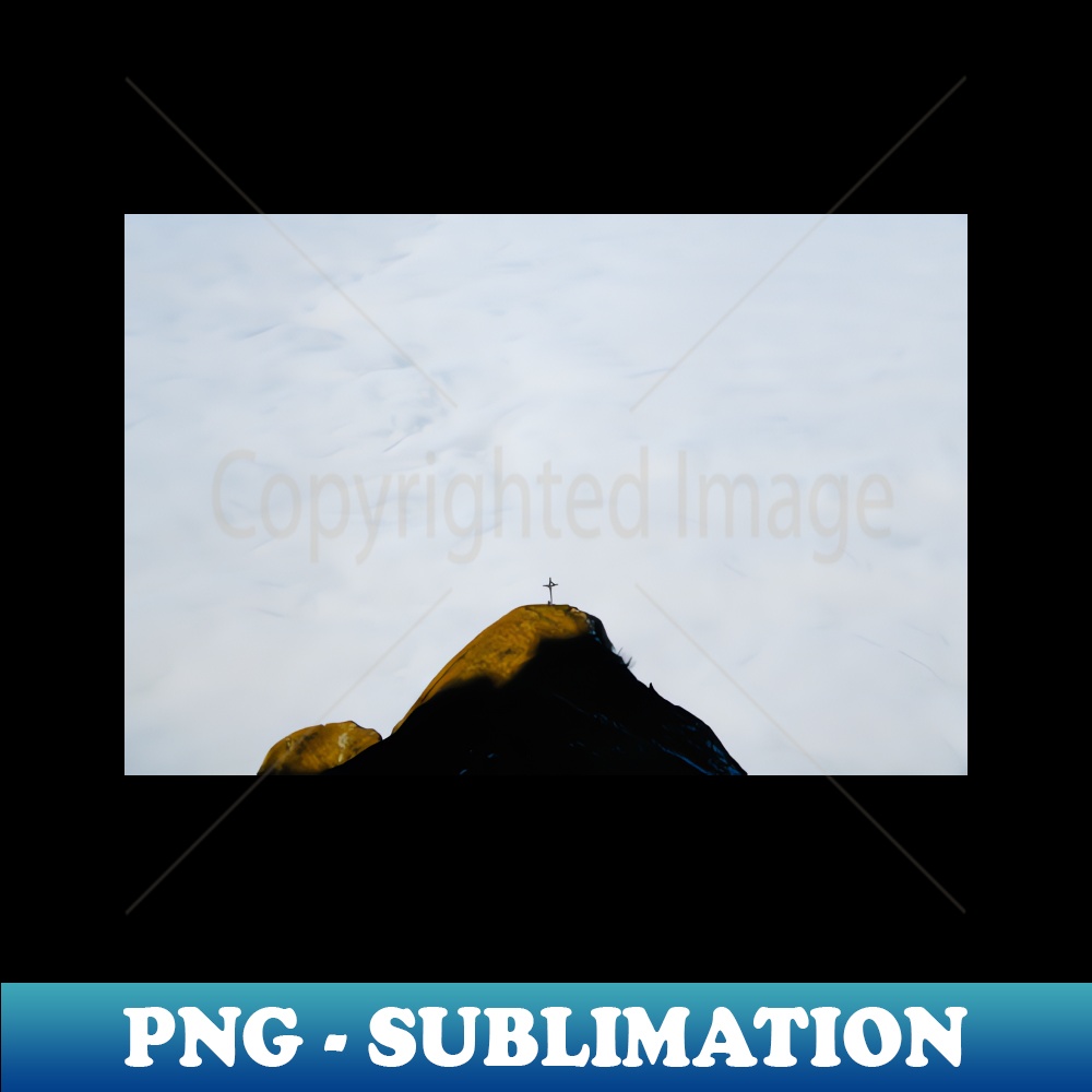 The Cross Swiss Alps Sea of fog Swiss Artwork Photography - | Inspire ...