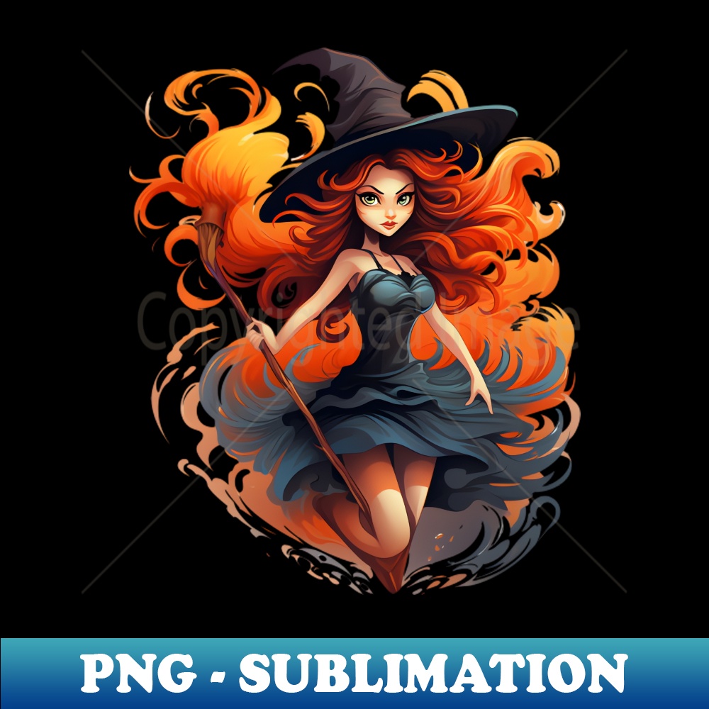 Witch on Fire - Aesthetic Sublimation Digital File - Perfect - Inspire ...