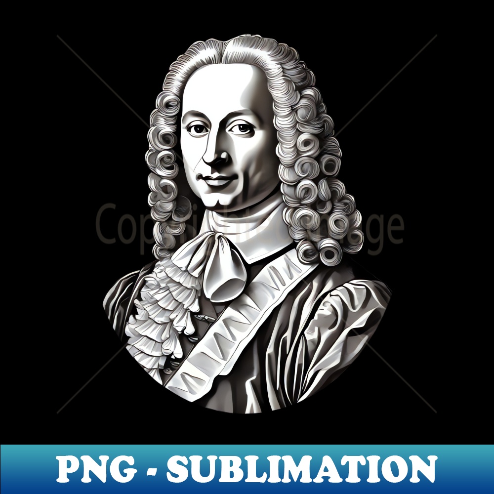 Portrait Antonio Lucio Vivaldi - PNG Transparent Sublimation - Inspire ...