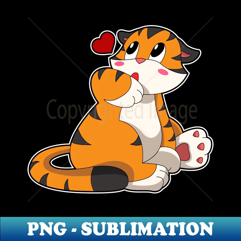 Tiger with Heart - Signature Sublimation PNG File - Spice Up - Inspire ...