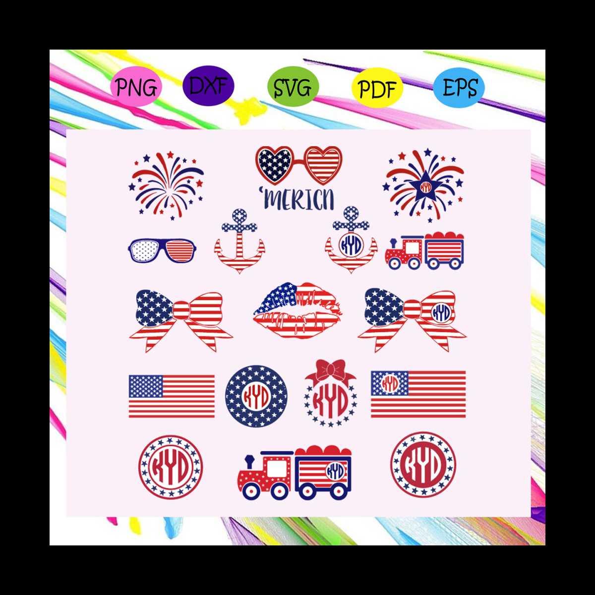 Independence day bundle svg, American Flag Svg, Fourth Of Ju | Inspire ...