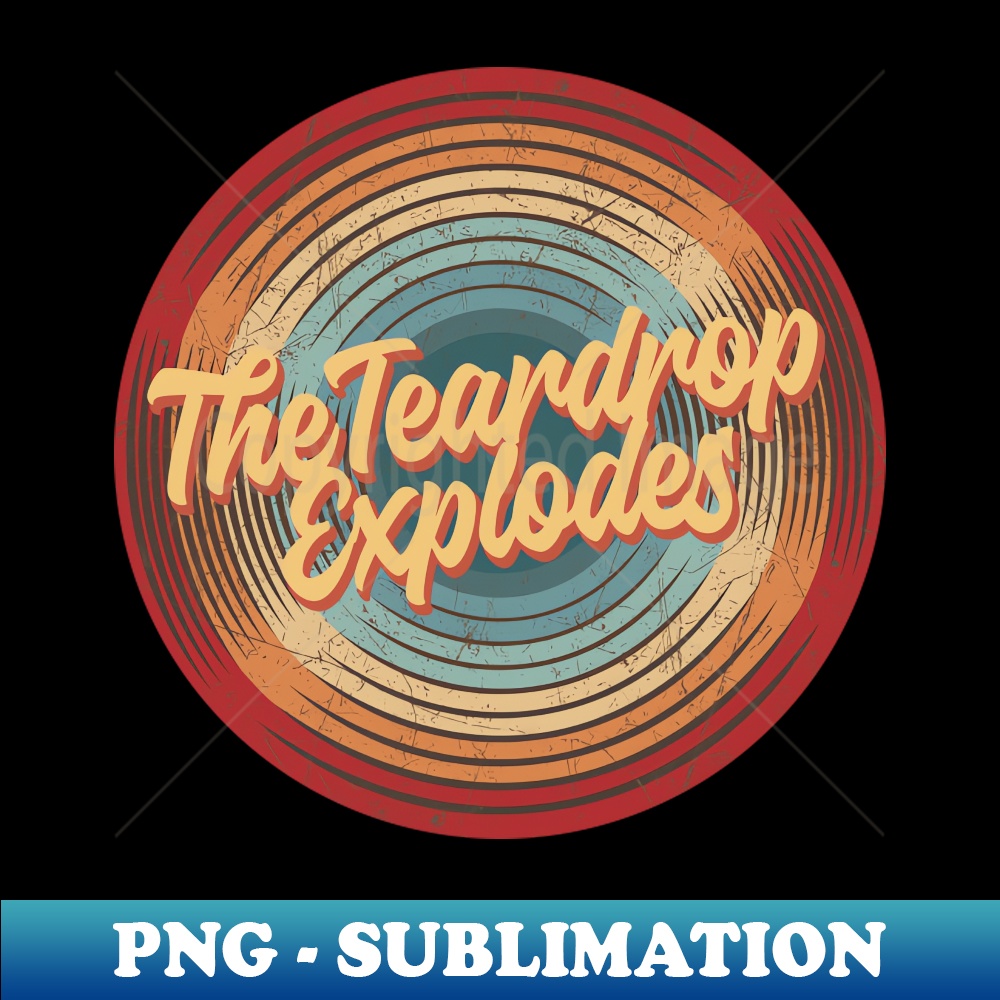 The Teardrop Explodes Vintage Circle - PNG Transparent Subli | Inspire ...