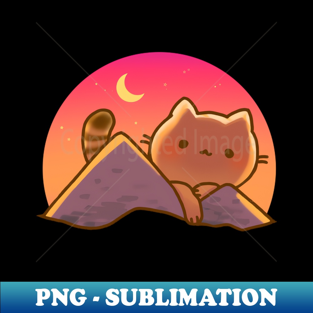 Giant Cat Pyramid - Retro PNG Sublimation Digital Download - | Inspire ...