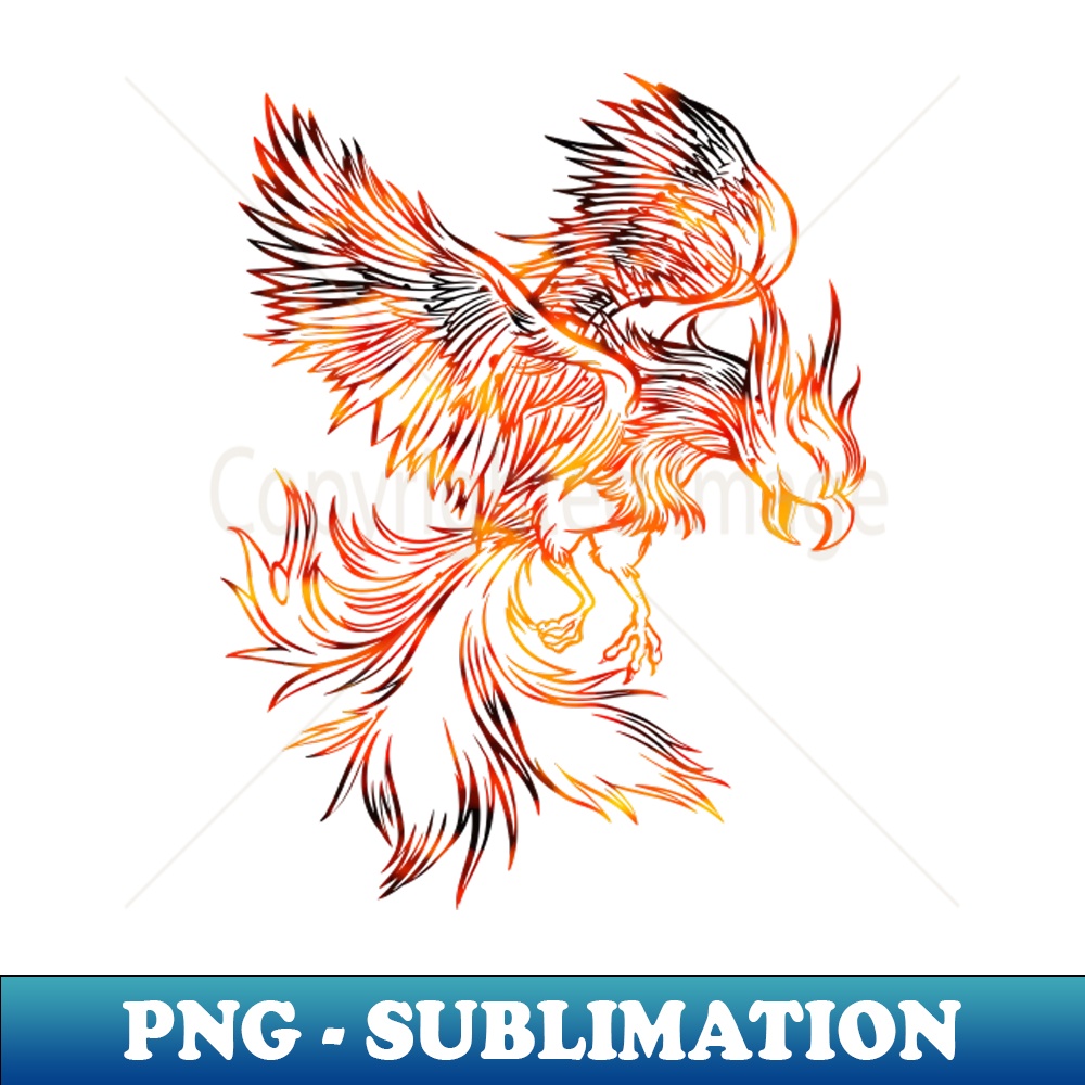Phoenix bird reborn from the ashes - Instant Sublimation Dig | Inspire ...