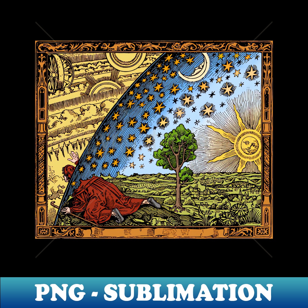 Stars Sun Moon Antique Alchemy Astronomy Illustration - Aest | Inspire ...