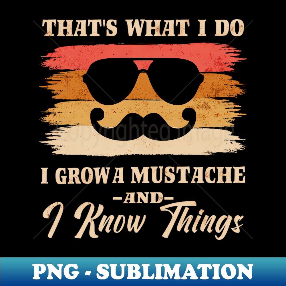 Thats What I Do I Grow A Mustache And I Know Things - High-R | Inspire ...