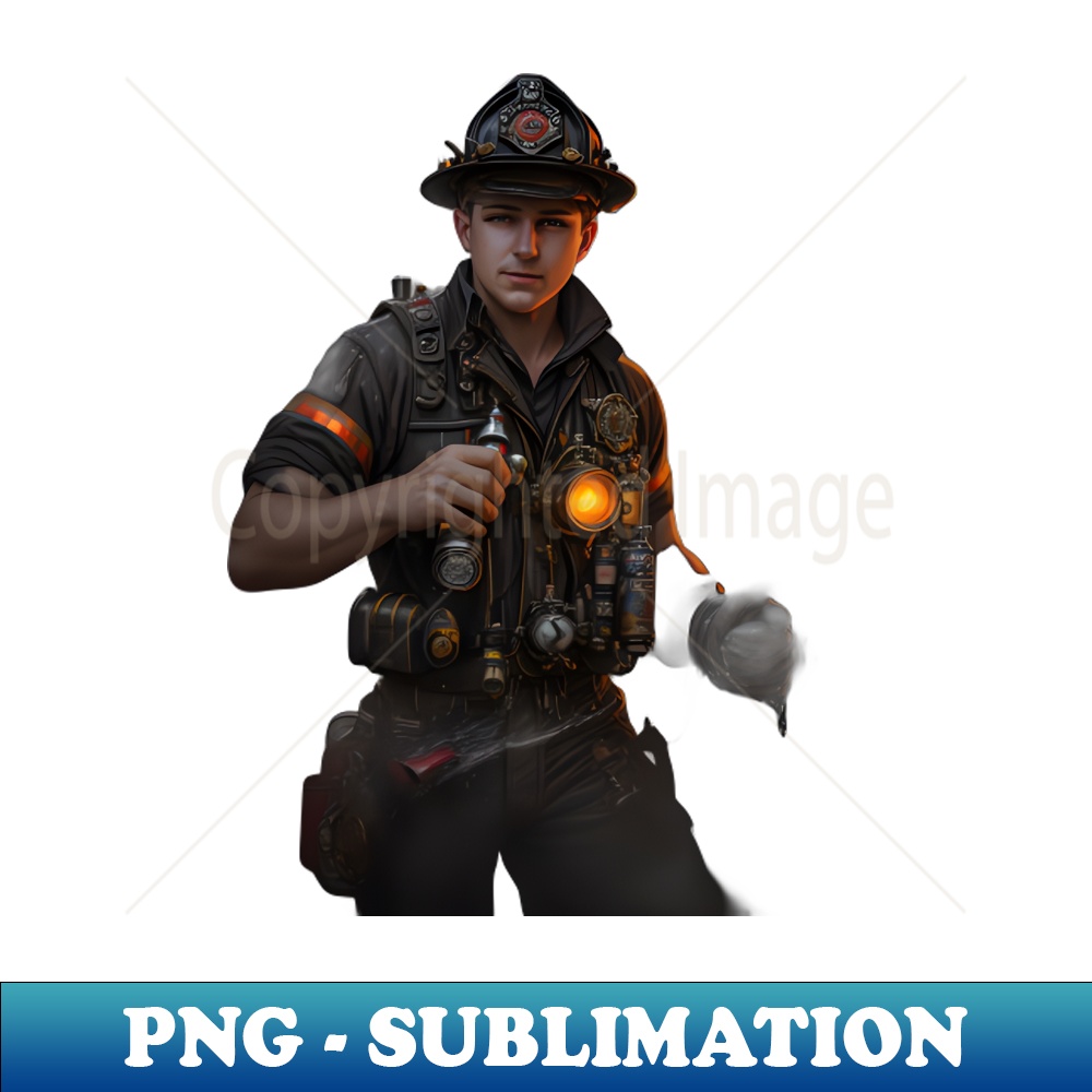 Firefighter Steampunk - Elegant Sublimation PNG Download - E | Inspire ...