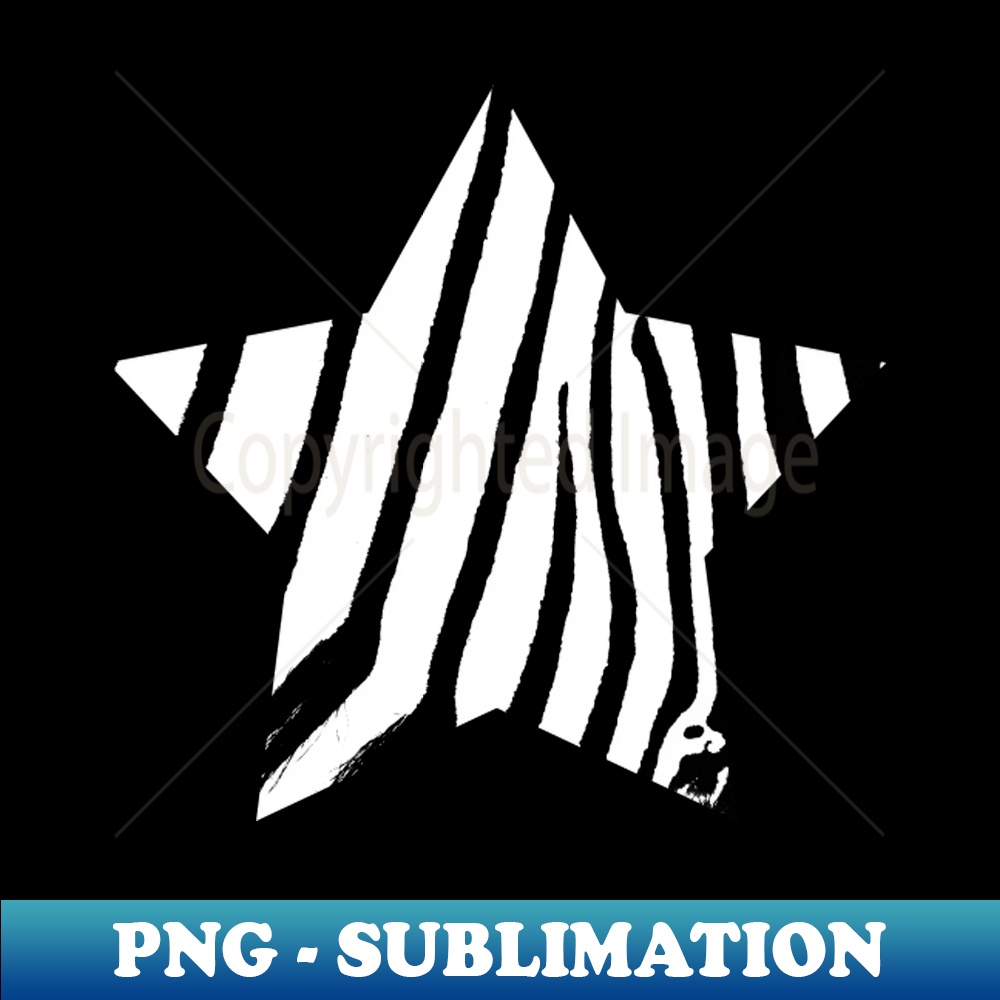 Zebra star - High-Resolution PNG Sublimation File - Stunning - Inspire ...