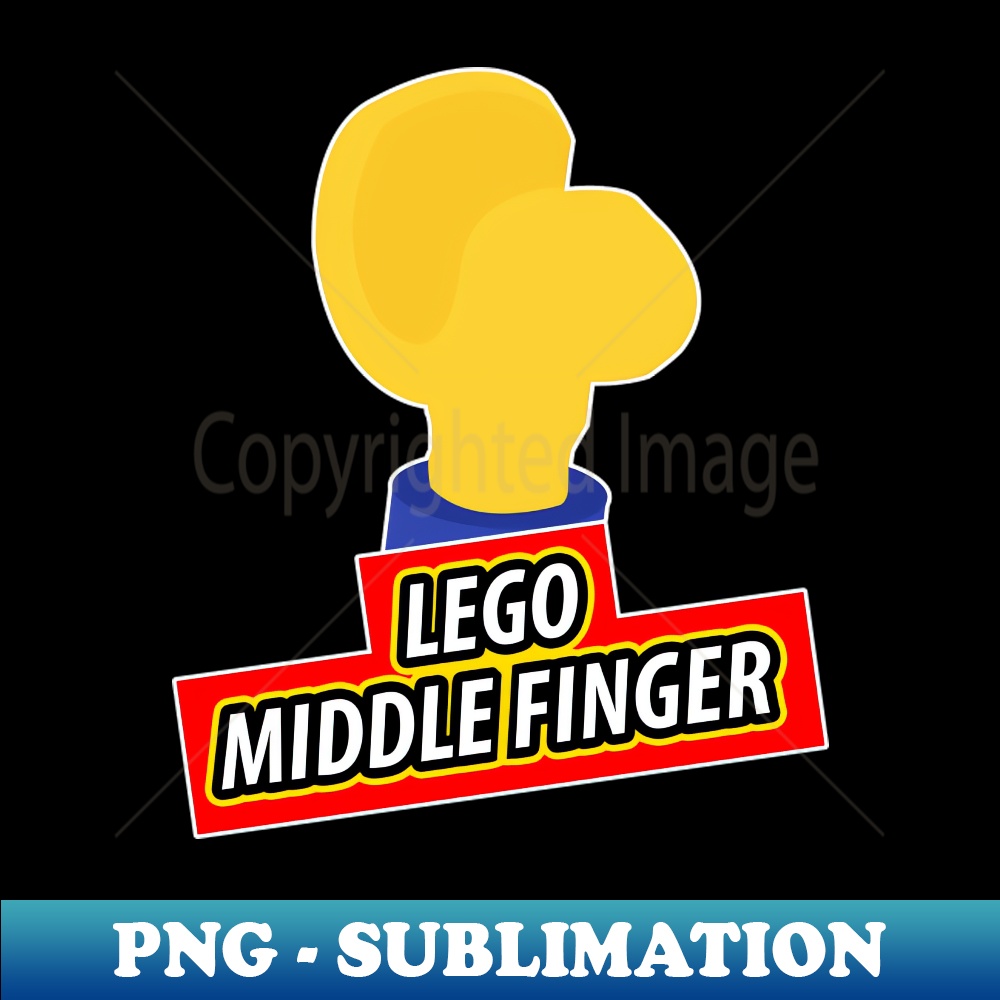 Lego Middle Finger - Elegant Sublimation PNG Download - Add - Inspire ...