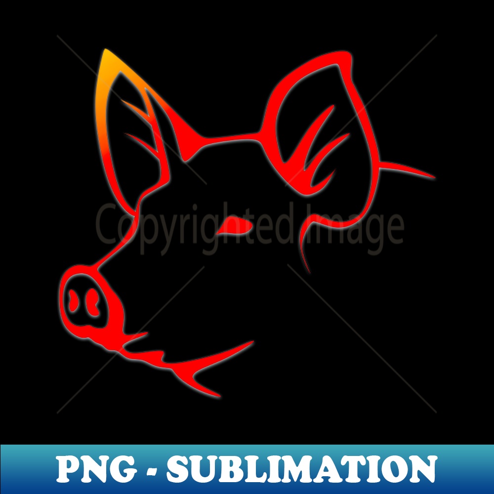 Fire Pig - Sublimation-Ready PNG File - Transform Your Subli | Inspire ...