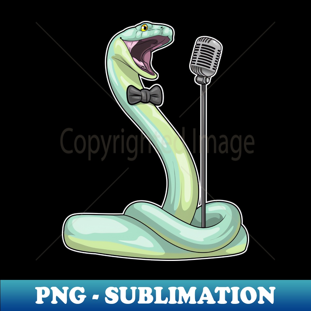 Snake Singer Microphone Music - Artistic Sublimation Digital - Inspire ...