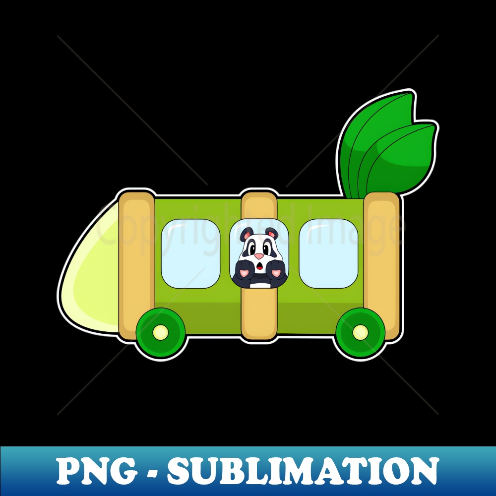 Panda Bamboo School bus - Artistic Sublimation Digital File | Inspire ...