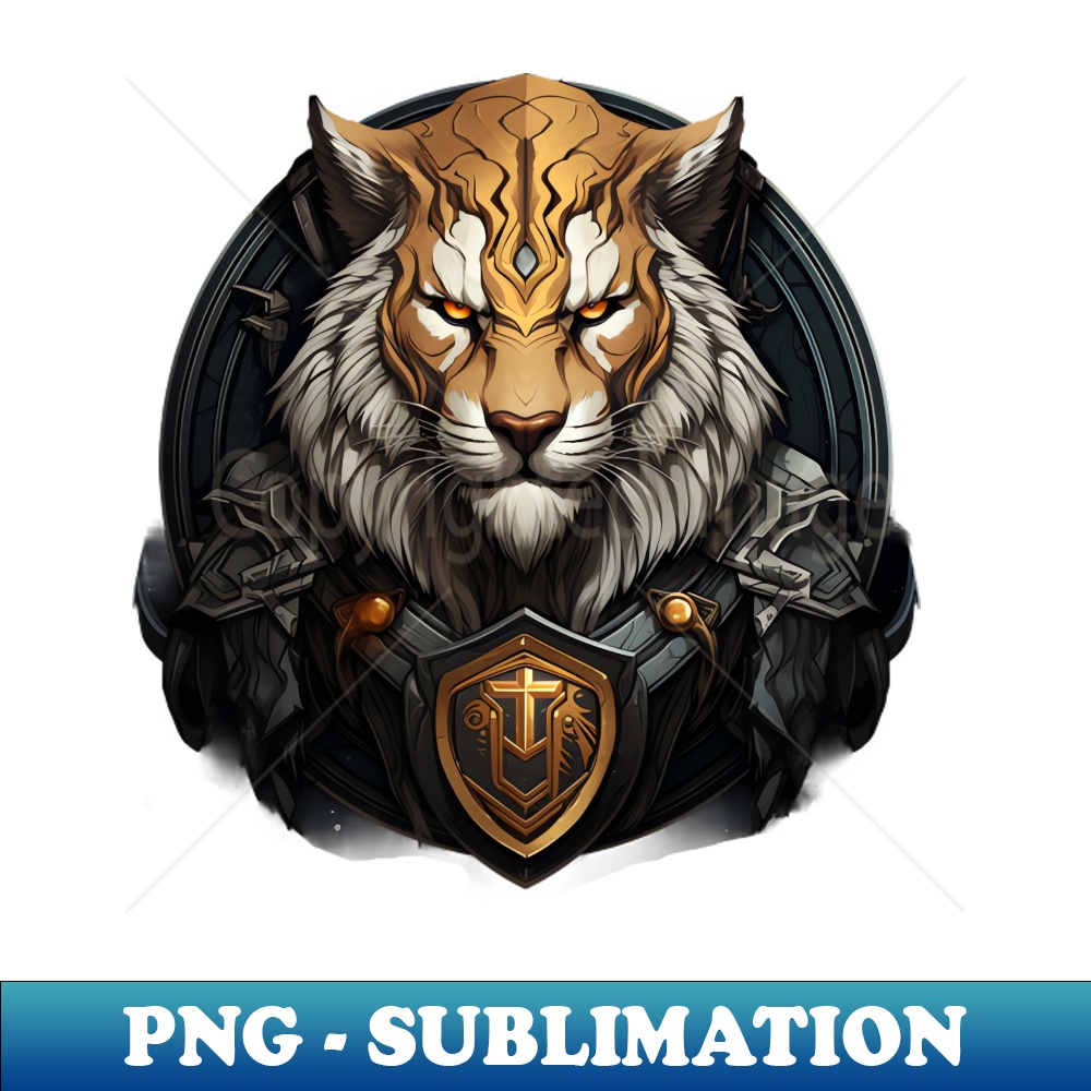 Feline Warrior Tiger Knight in Plate Armor Cross Emblem - Mo | Inspire ...