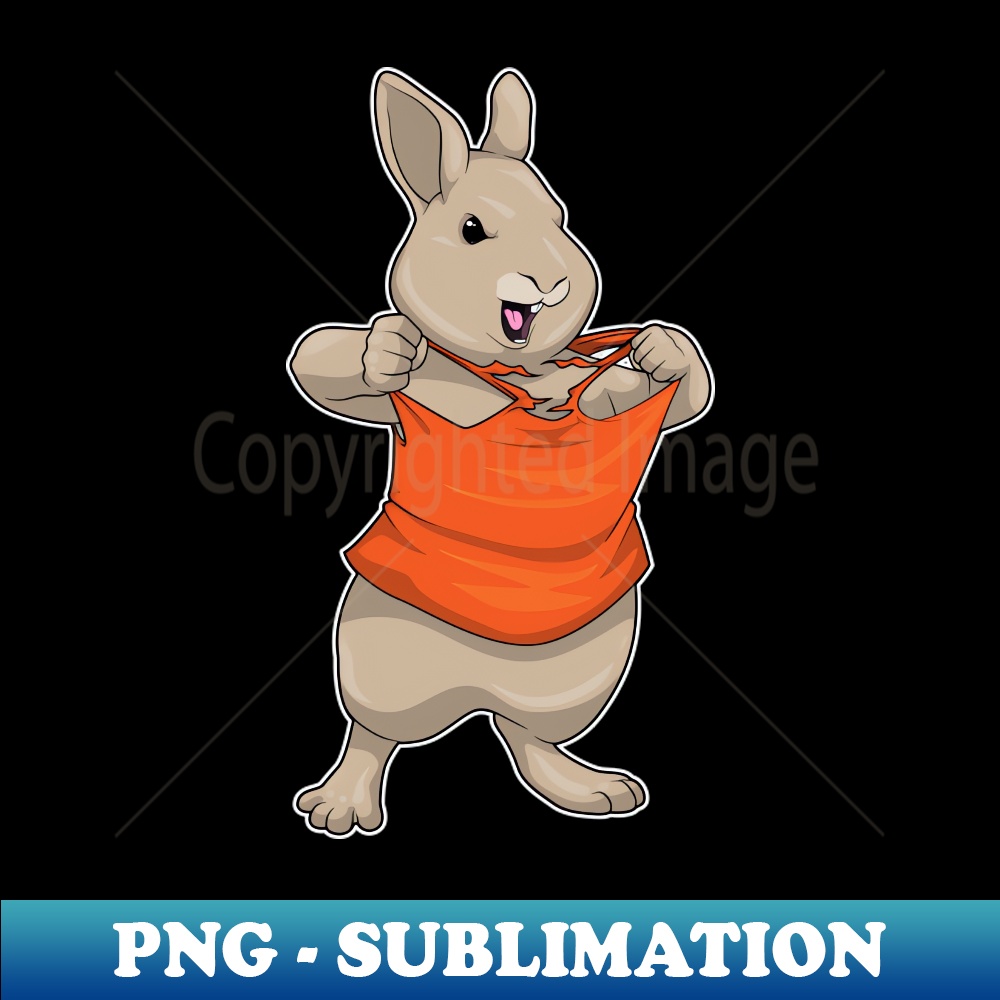Rabbit Bodybuilder Bodybuilding - High-Quality PNG Sublimati | Inspire ...
