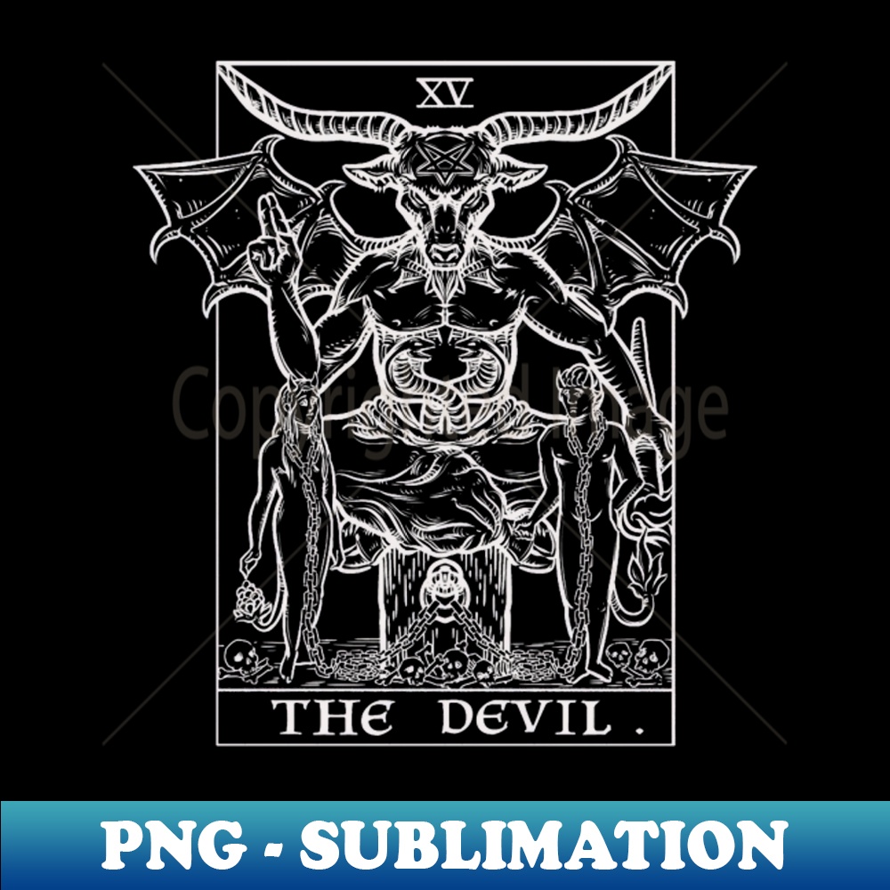 The Devil Tarot Card Baphomet - Modern Sublimation PNG File - Inspire ...