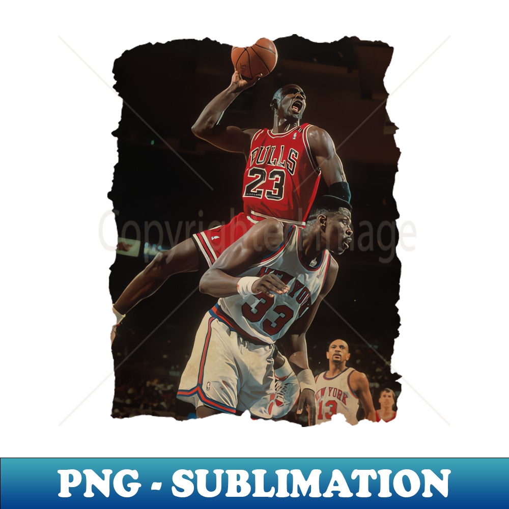 Michael Jordan vs Patrick Ewing - PNG Transparent Sublimatio - Inspire ...