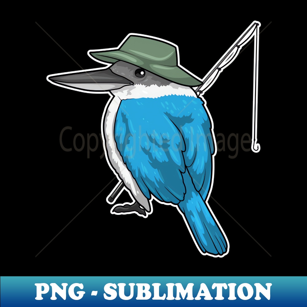 Kingfisher Fishing Fisher Fishing rod - PNG Transparent Digi | Inspire ...