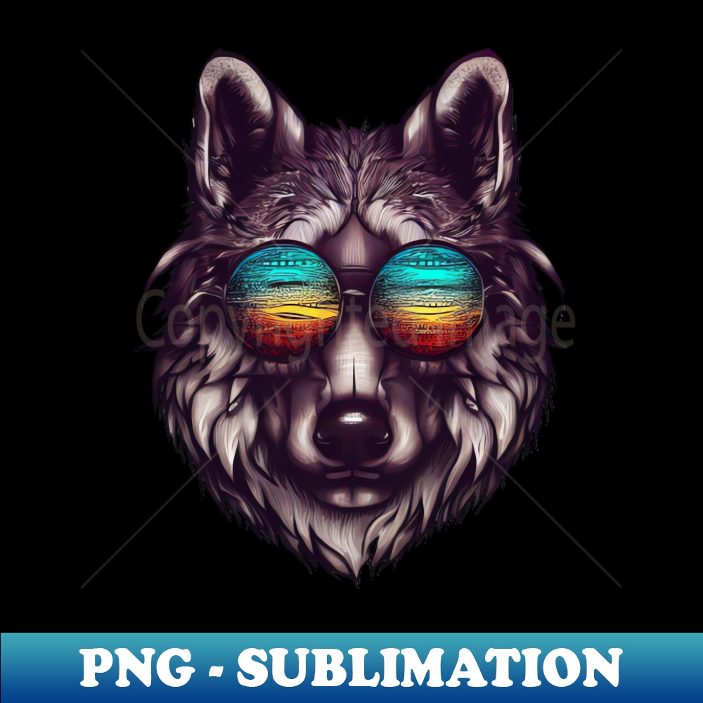 Specs Howls Trendy Wolf with Glasses for Wildlife Admirers | Inspire Uplift