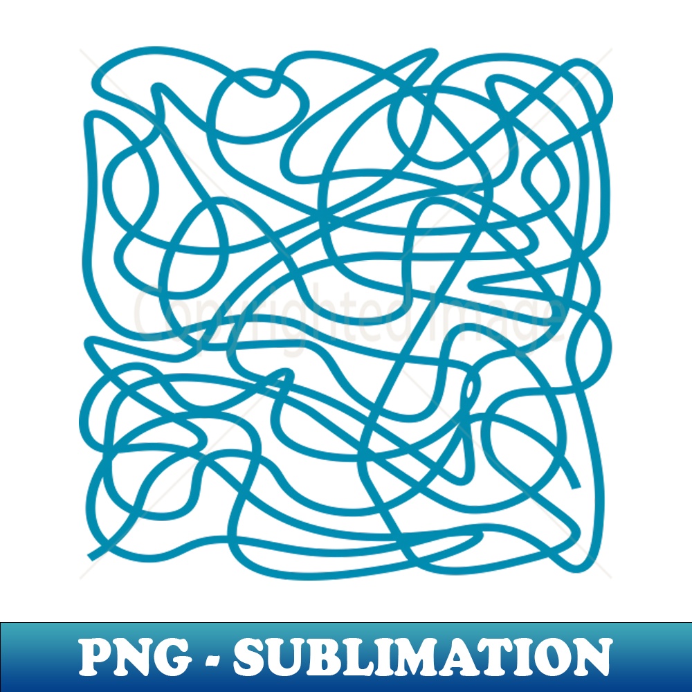 Blue random abstract doodle lines pattern - PNG Transparent | Inspire ...