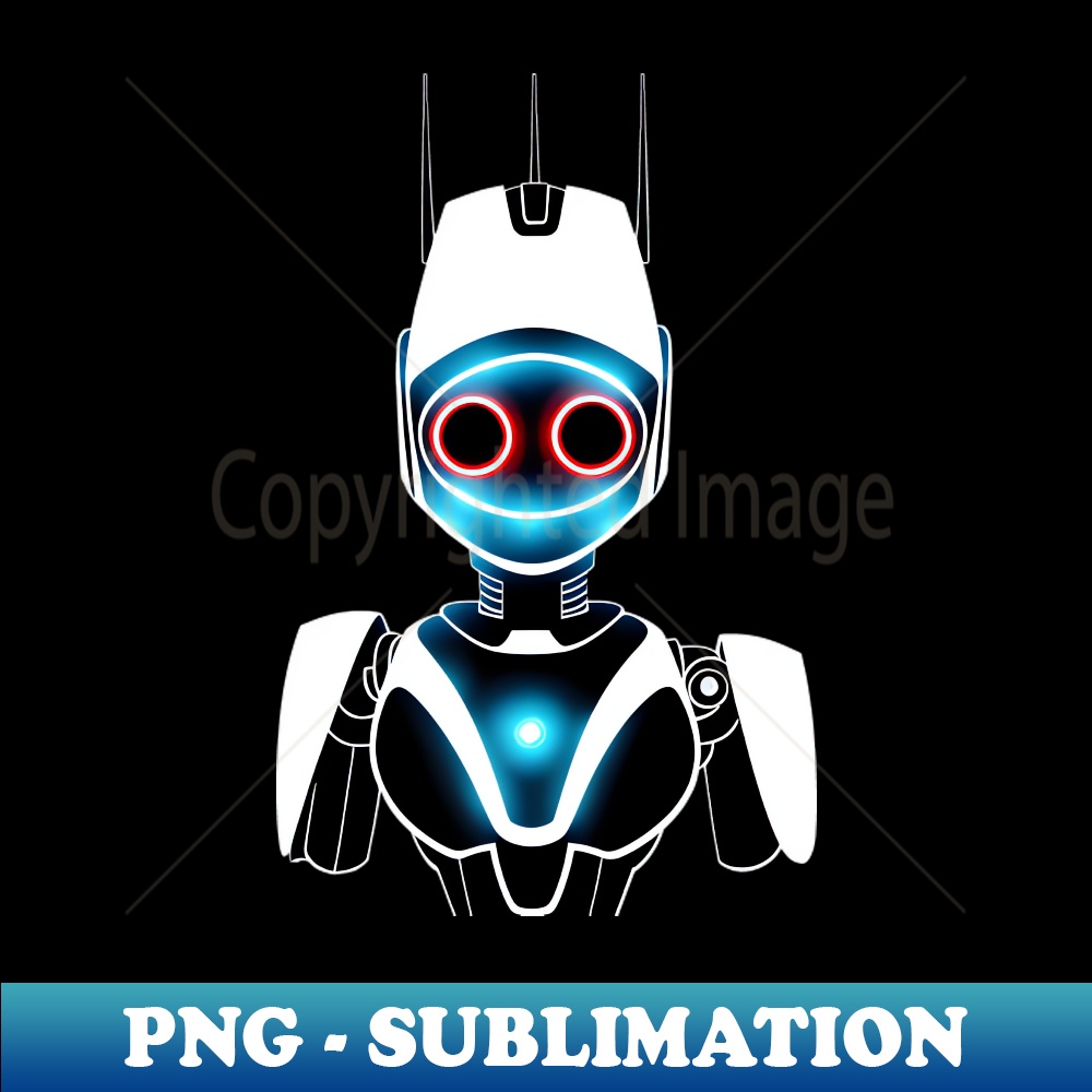 cartoon-robot - Sublimation-Ready PNG File - Boost Your Succ | Inspire Uplift