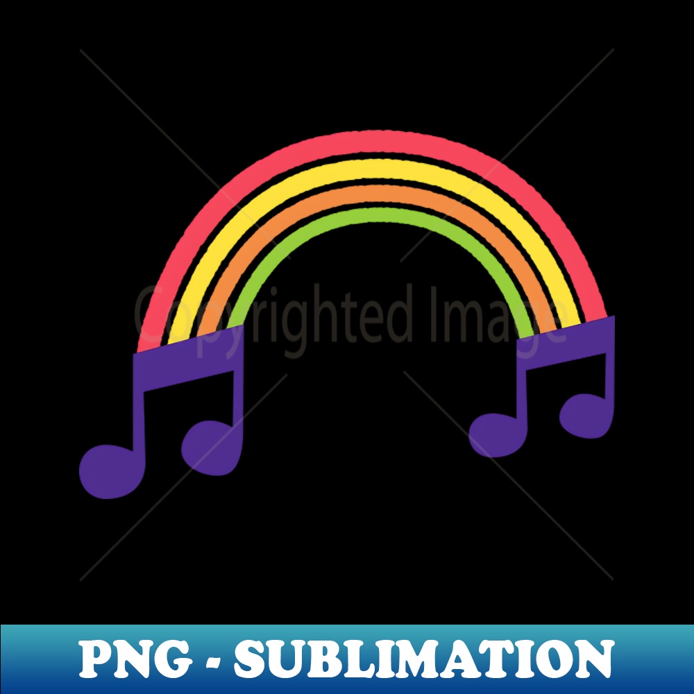 music note rainbow symbol - Instant Sublimation Digital Down | Inspire ...