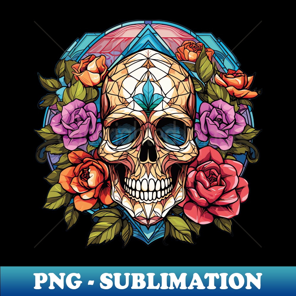 Stained Glass Image of a Crystal Skull - Stylish Sublimation | Inspire ...