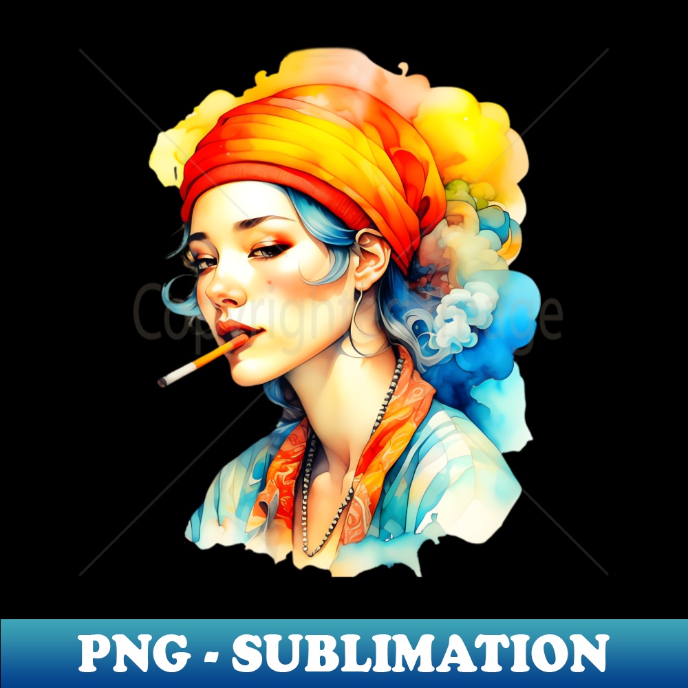 Portrait of a beautiful woman smoking a cigarette - Aestheti | Inspire ...