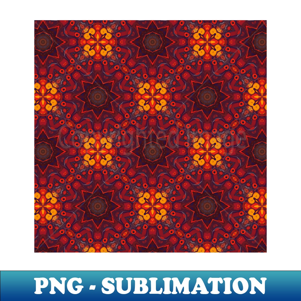 Deep Purples and Reds with Yellow Flower Shaped Pattern - We | Inspire ...