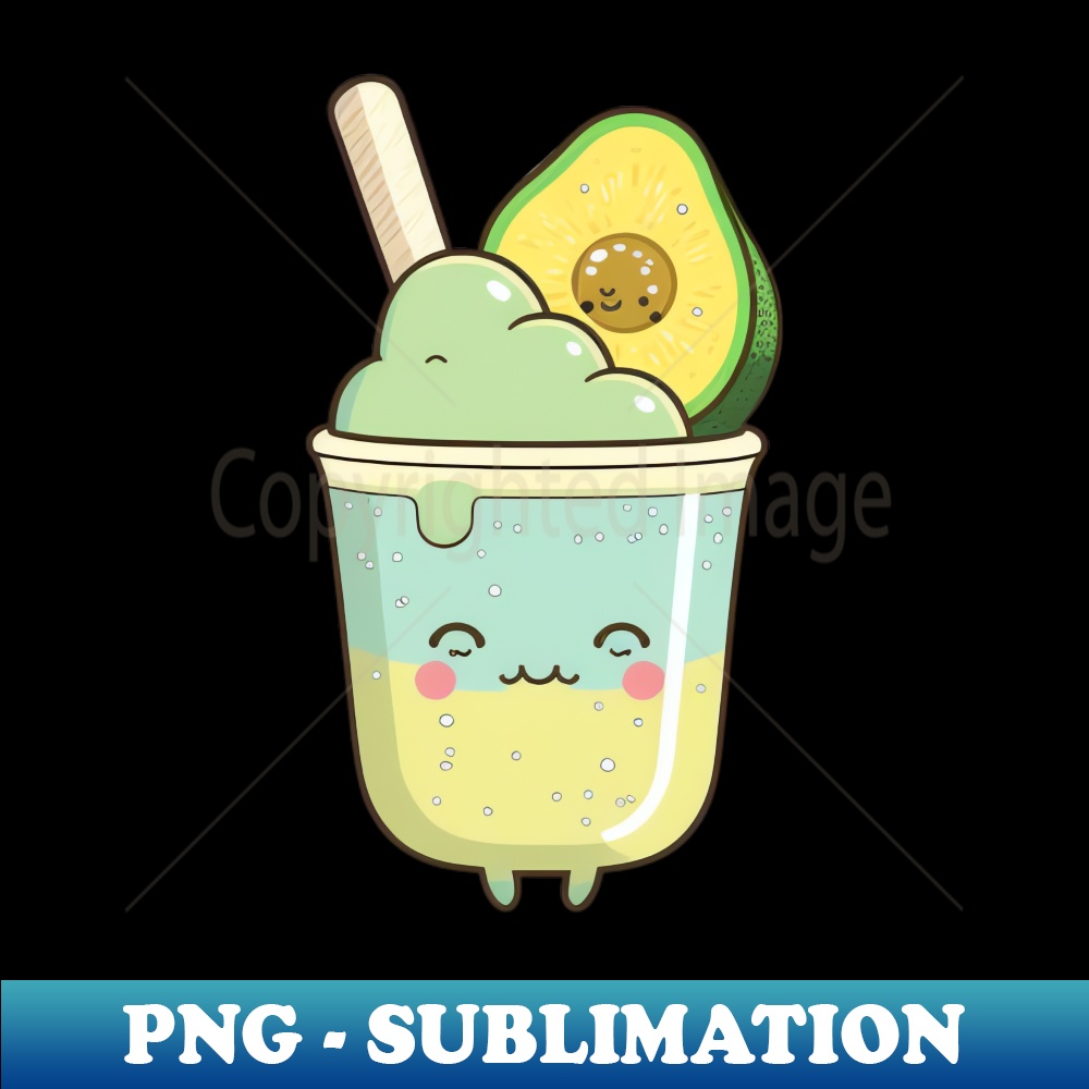 Avocado Slush cute kawaii - PNG Sublimation Digital Download | Inspire ...
