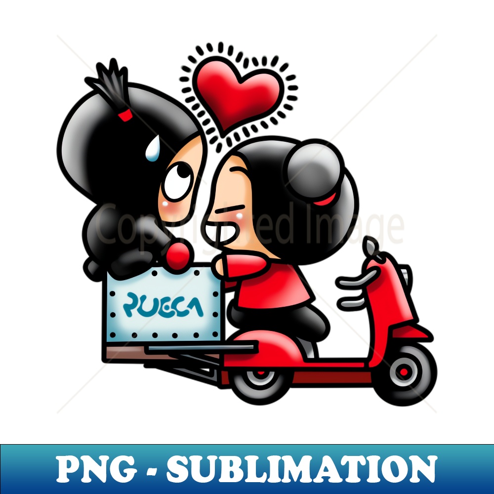 Pucca loves Garu - PNG Transparent Digital Download File for | Inspire ...