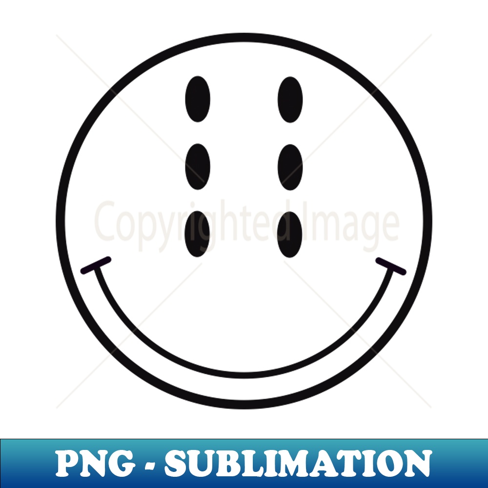 Six-Eyed Smiley Face Small - Aesthetic Sublimation Digital F - Inspire ...