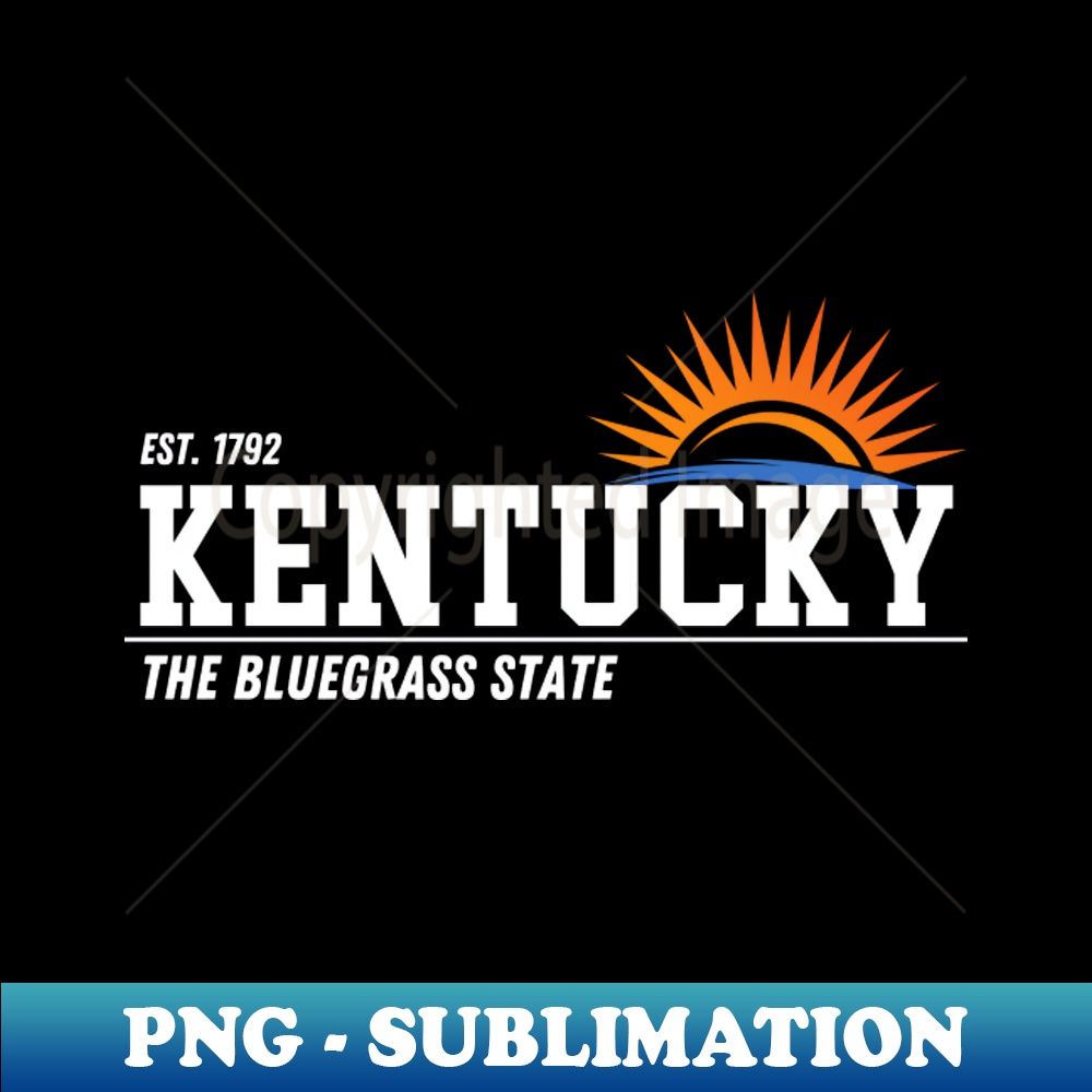 Kentucky The Bluegrass State USA - Instant PNG Sublimation D - Inspire ...