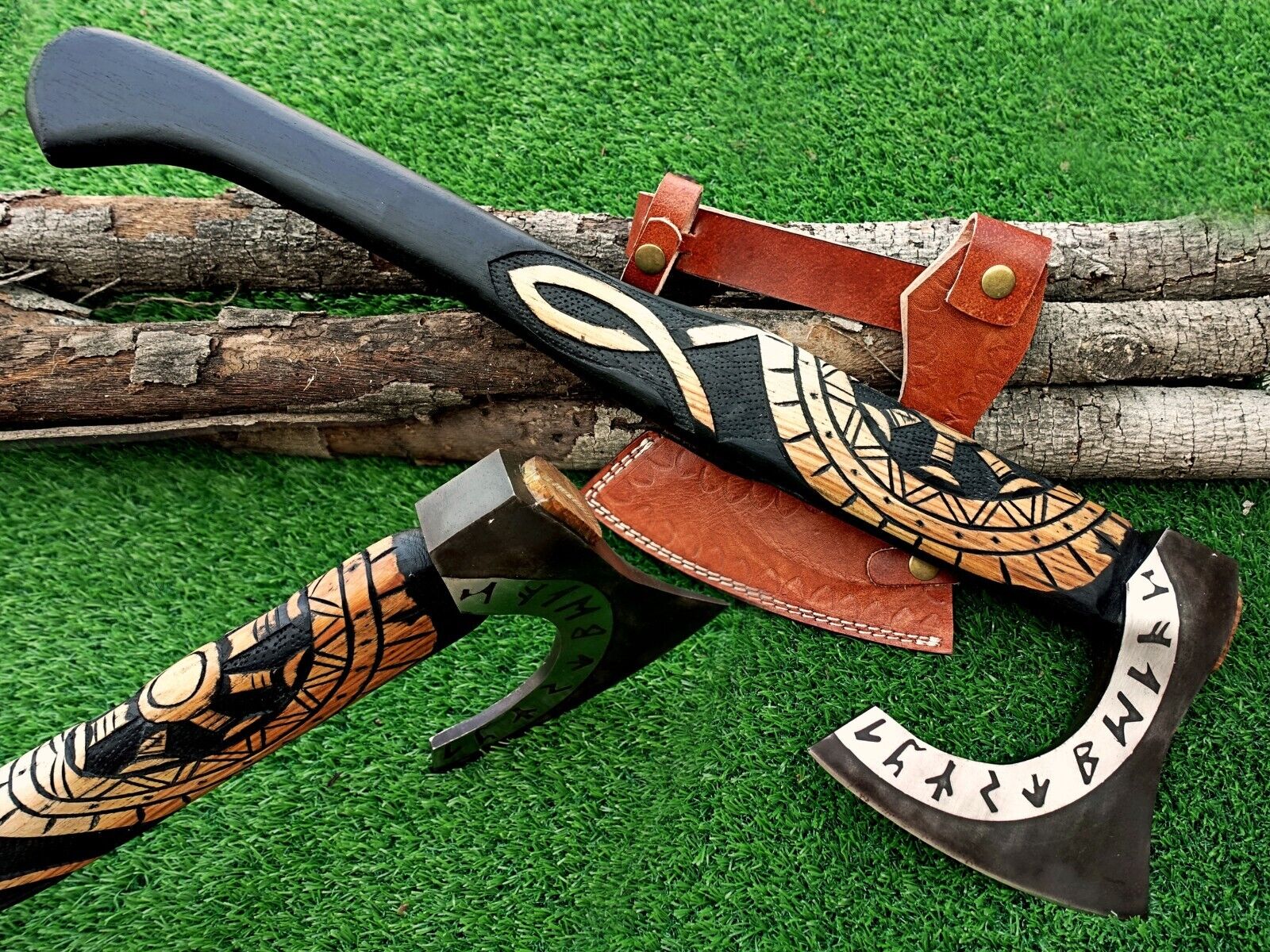 Custom Handmade Carbon Steel Viking Hatchet Tomahawk Hunting | Inspire ...