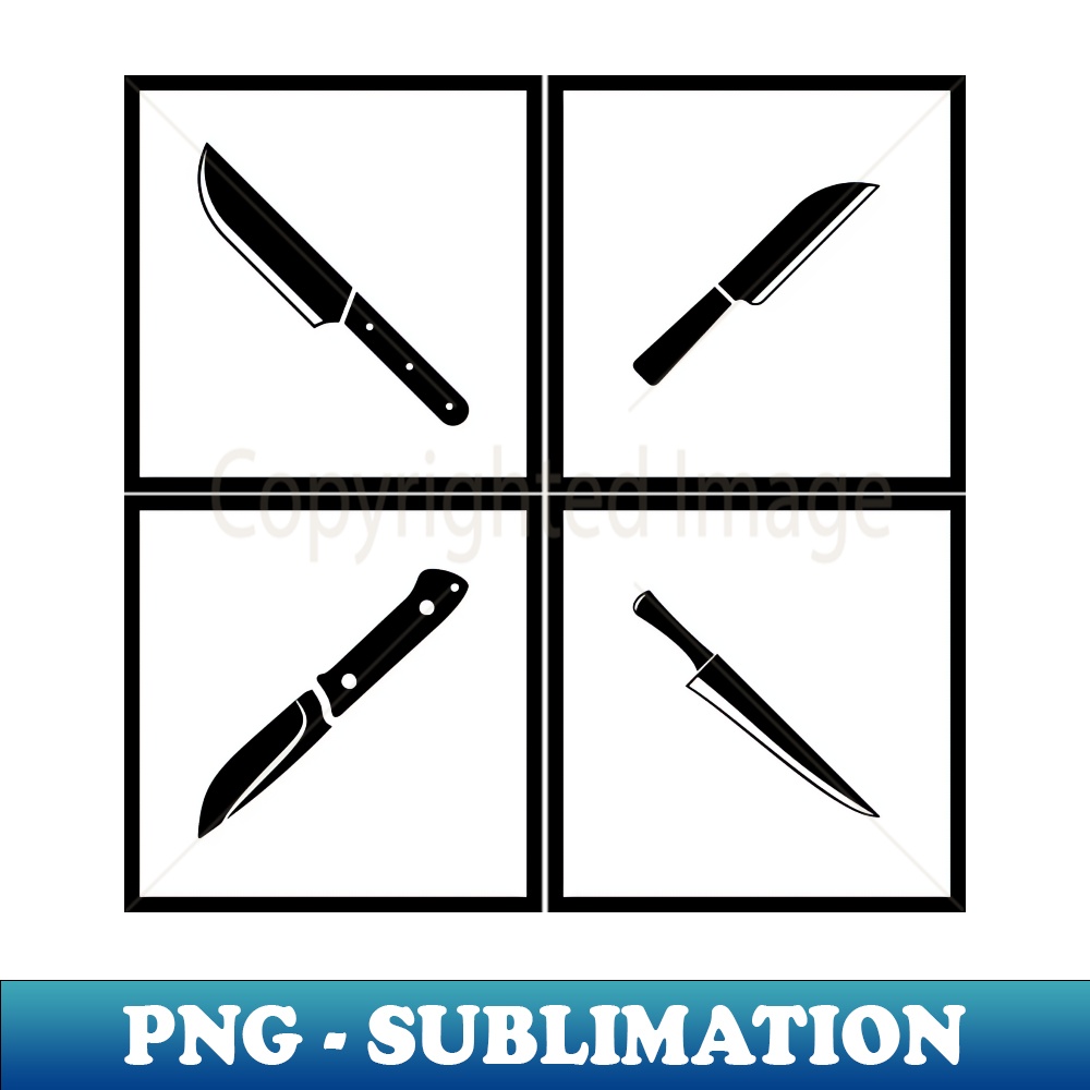 Kitchen knife pattern art - PNG Transparent Digital Download | Inspire ...