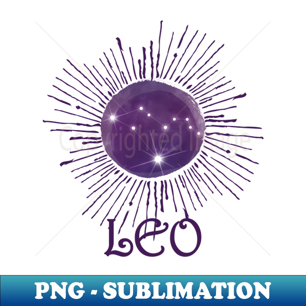 Leo - star sign in purple Leo star sign - High-Resolution PN | Inspire ...