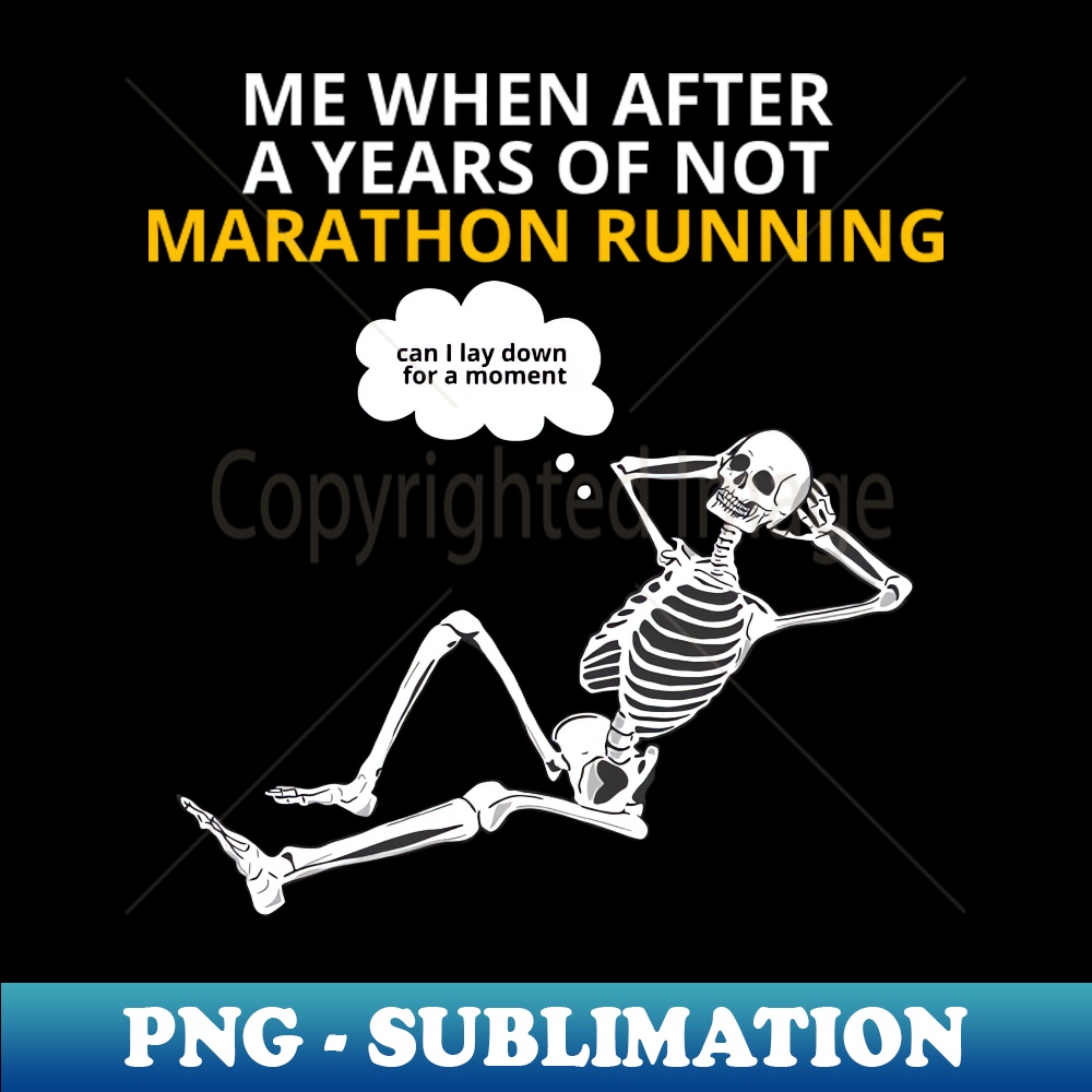lazy skull after marathon - PNG Sublimation Digital Download | Inspire ...