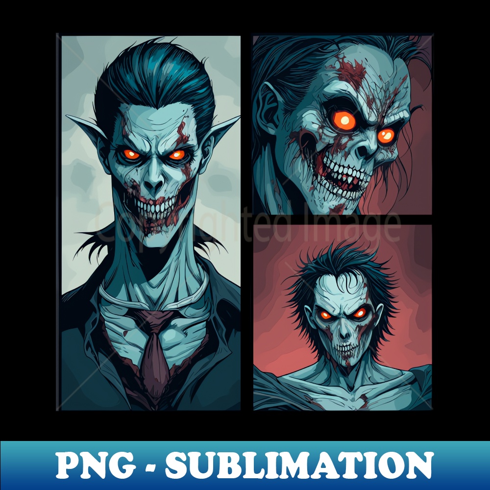 Vampire Zombie - Halloween Collection - PNG Sublimation Digi | Inspire ...