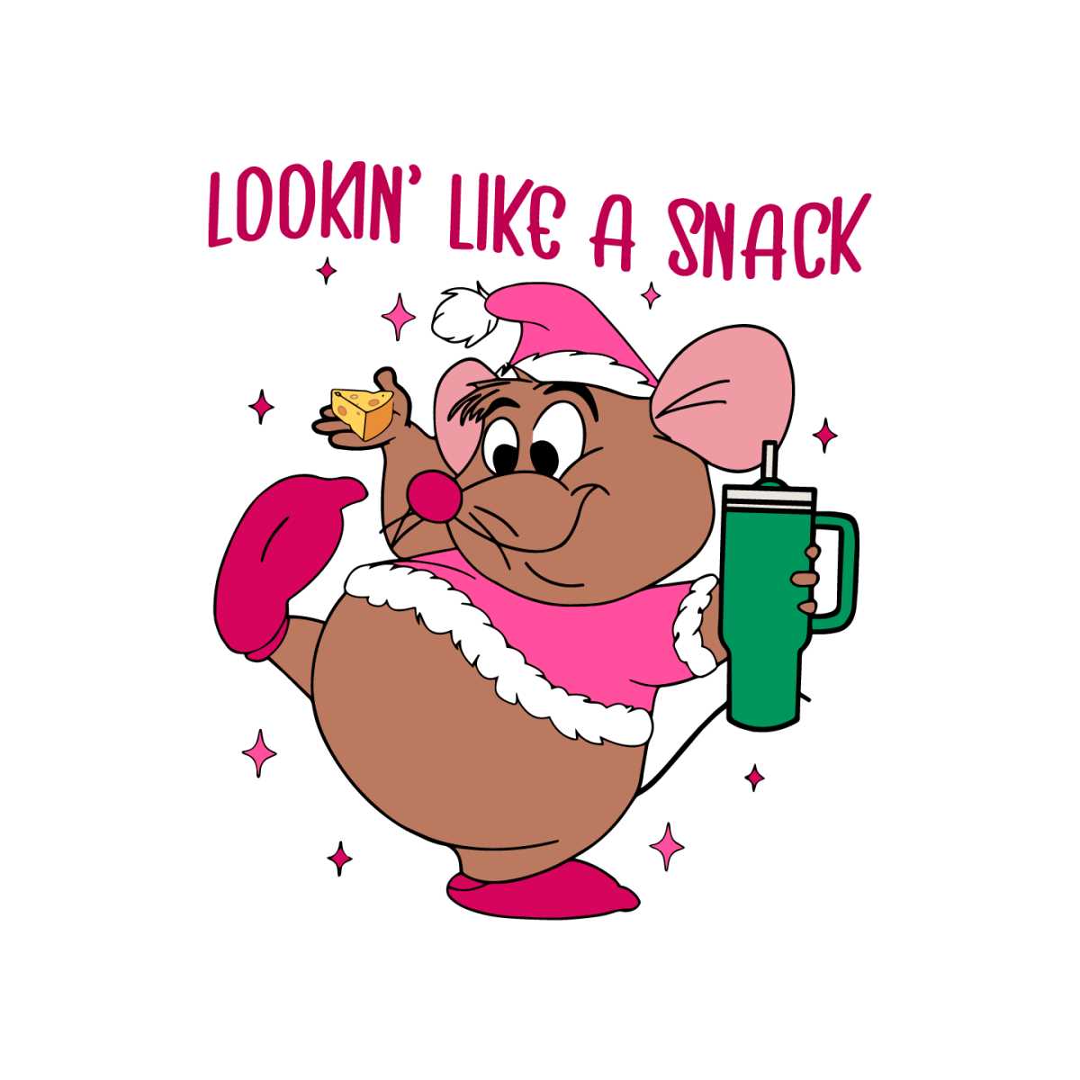 Pink Gus Gus Looking Like A Snack SVG Digital Cricut File | Inspire Uplift