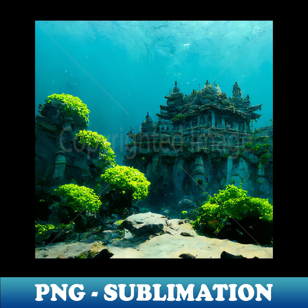 Underwater Temple - Signature Sublimation PNG File - Unleash | Inspire ...