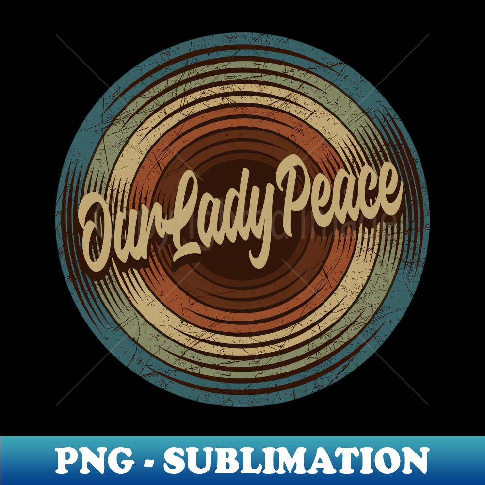 Our Lady Peace Vintage Vinyl - Instant PNG Sublimation Downl | Inspire ...