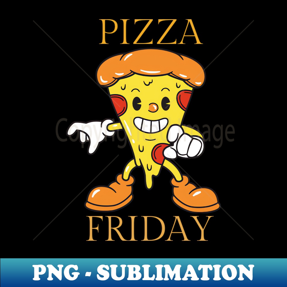 Pizza Friday - PNG Transparent Sublimation Design - Perfect | Inspire ...