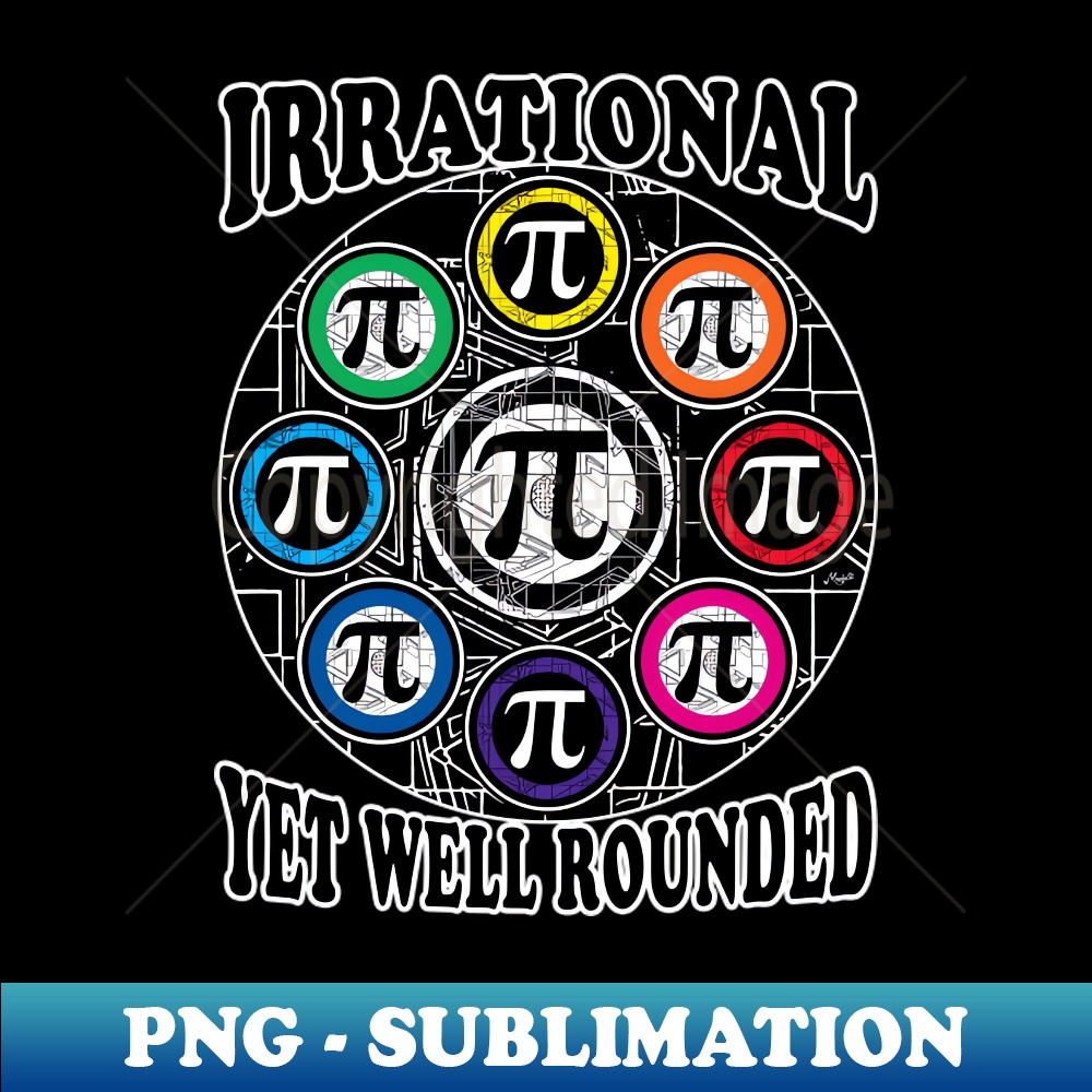 Ultimate Irrational Pi Day Symbol - Retro PNG Sublimation Di | Inspire ...