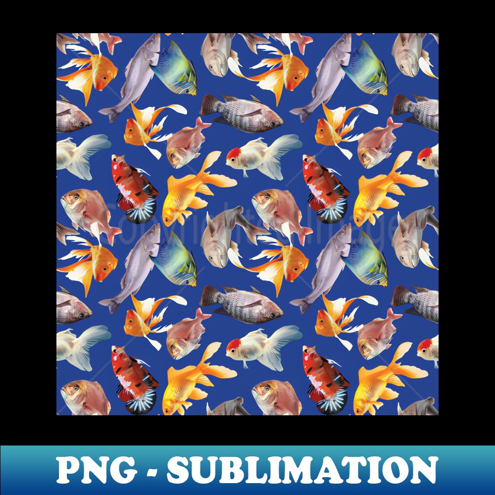Tropical fish pattern tropical fish - Aesthetic Sublimation - Inspire Uplift